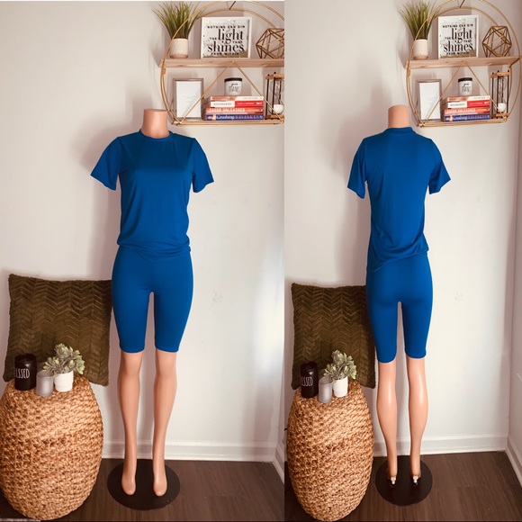 Other | Cute Royal Blue Two Piece Set | Poshmark